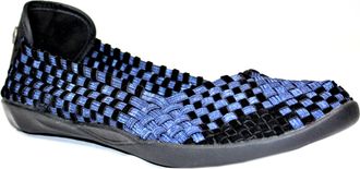 bernie mev. Catwalk Damen Slip auf Ballett Wohnungen (Jeans Black Velvet, eu_Footwear_Size_System, Adult, Women, Numeric, medium, Numeric_41)