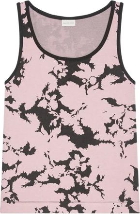 Dries Van Noten Homme, Tops, Rose, Taille: L Jacquard Tank Top