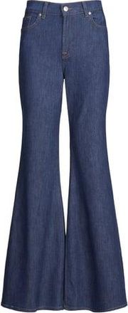 7 For All Mankind Jean droit Retro Flare Halona en coton m&eacute;lang&eacute;