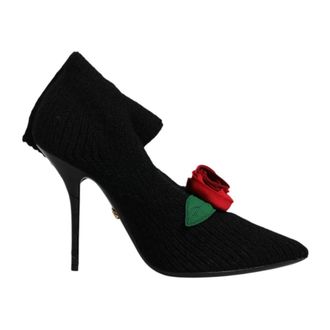 Dolce & Gabbana Schwarze Stiletto-Absatz Stiefel bis zur Mitte der Wade - - Shoes - Damen - Schwarzk - 39 EU