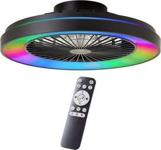 Brilliant led Deckenleuchte mit Ventilator Mazzaro ø 48,5 cm 40 w schwarz Deckenlampen & Kronleuchter