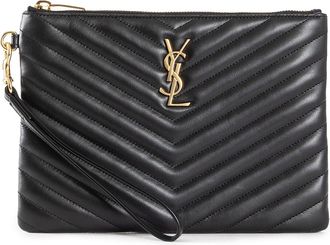 Saint Laurent Cassandre Matelassé A5 Pouch