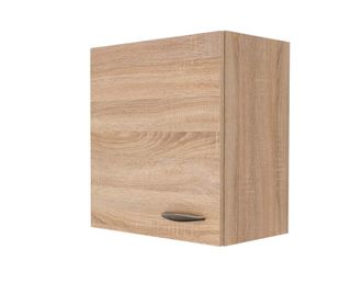 Flex-Well K&uuml;chen-H&auml;ngeschrank HERNE - Oberschrank - 1-t&uuml;rig - Breite 50 cm - Eiche Sonoma