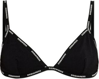 Dsquared2 Femme, Sous-v&ecirc;tements, Noir, Taille: 40 FR Logo Bra
