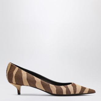Jimmy Choo London Amelia-Pumps aus Ponyfell mit Zebradr&uuml;ck