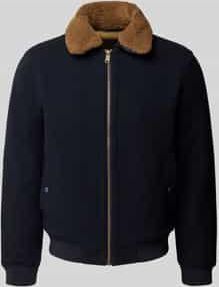 Premium by Jack & Jones Regular Fit Jacke mit Umlegekragen und Rei&szlig;verschluss