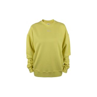 Autry Femme, Sweatshirts et sweats &agrave; capuche, Jaune, Taille: 38 FR Mesh Crewneck SweaT-shirt