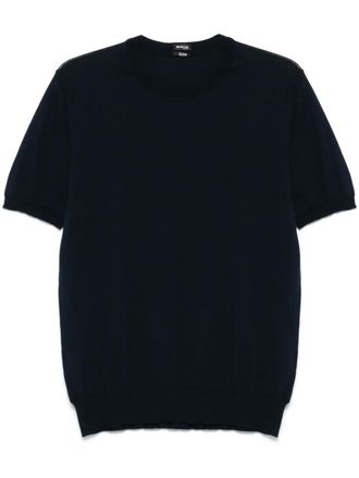 Kiton t-shirt en coton - Bleu