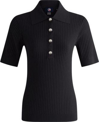 Fusalp Femme, Pulls, Noir, Taille: 36 FR Polo Manches Courtes Vera