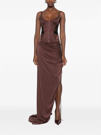Maria Lucia Hohan Bitch Evening Dress - Brown