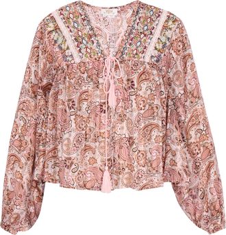 Usha Bluse Frauen hellrosa mehrfarbig