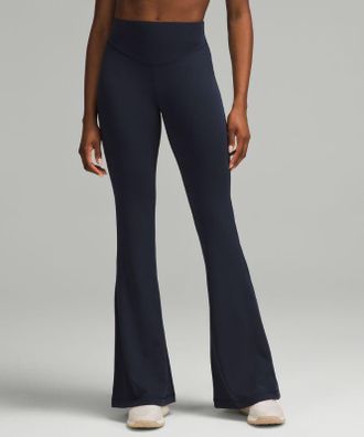 lululemon Pantalon de yoga Wunder Under SmoothCover ultra &eacute;vas&eacute; taille haute pour Femmes - Bleu - Taille 0