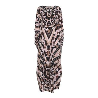 Pucci Femme, Robes, Multicolore, Taille: ONE Size Silk Long Dress