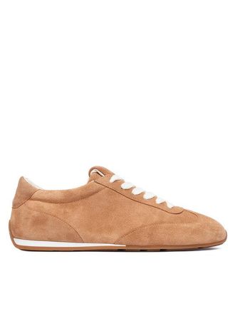 Stuart Weitzman Sneakers Colton Sleek SN228 Hellbraun