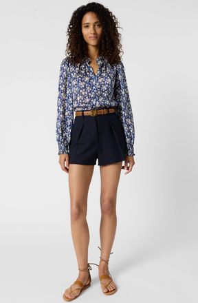 Gerard Darel Chemise &agrave; fleurs et lurex - CASY - Encre