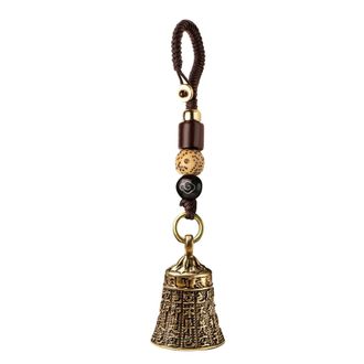Generic Vintage Messing Bell - Antike Handheld -Messingglocke Mit Holzgriff | Klassische Laute Schulglocke, Abendessenglocke, Service Bell | Rustikale Messing
