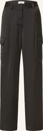 BA&SH Ba&Sh Cargohose Cary Aus Satin schwarz
