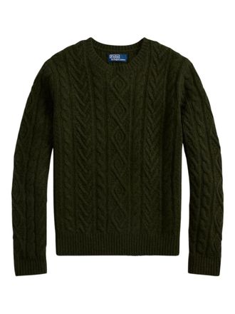 Polo Ralph Lauren Pullover mit Zopfmuster - Grün