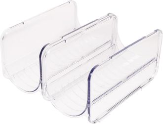 Cabilock Stapelbarer Wasserflaschenhalter aus Kunststoff 2 St&uuml;ck Transparenter Becher Organizer f&uuml;r Haushalt Platzsparend und Stabil K&uuml;chenregal zur Flaschenau