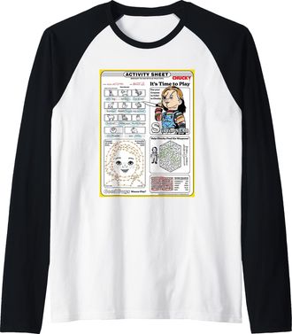 Chucky Activity Sheet Horror Parody Raglan