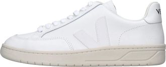 Veja Homme, Chaussures, Blanc, Taille: 40 EU V-12 Leather