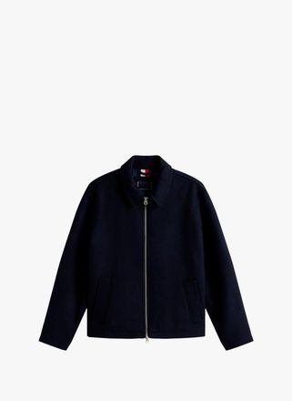 Tommy Hilfiger Blouson col classique en laine m&eacute;lang&eacute;e