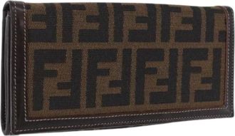 Fendi Portefeuille Long Pre-owned - Femme - Pre-owned - Brun - Taille: ONE Size