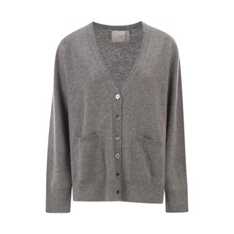 VANIS&Eacute; Femme, Pulls, Gris, Taille: 46 FR Cardigan en cachemire pur