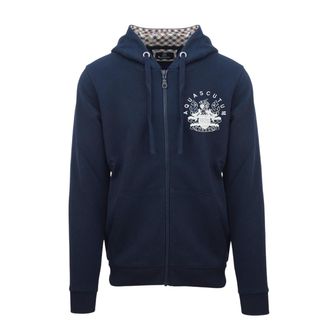 Aquascutum Hoodie mit durchgehendem Rei&szlig;verschluss f&uuml;r Herren, leger (Marine)