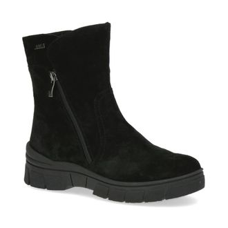 Caprice Schwarze Wildleder Stiefeletten - - Shoes - Damen - Schwarzk - 37 EU
