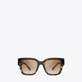 Tory Burch Quadratische Miller Sonnenbrille