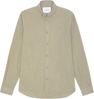 Les Deux Homme, Chemises, Vert, Taille: XL Konrad Cotton Linen Shirt
