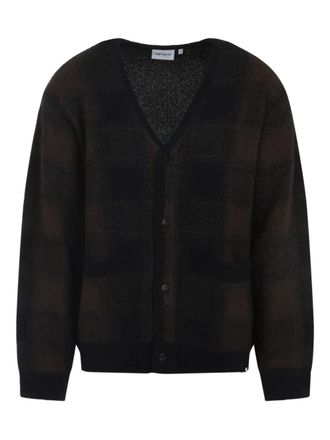 Carhartt Work in Progress cardigan &agrave; poche en jacquard - Noir