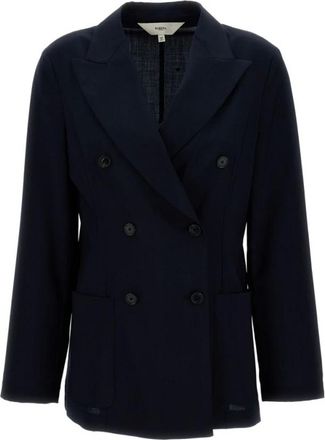 Barena Femme, Vestes, Bleu, Taille: 42 FR Divina Tropical Blazer