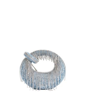 JW PEI Damen Abacus Handtaschen - Blau Denim Kunstfell - Mini