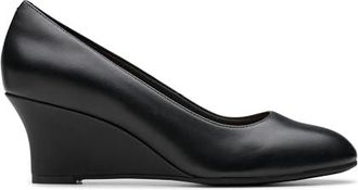 Clarks Escarpins Olivette Pearl pour femme, cuir noir, 36 EU