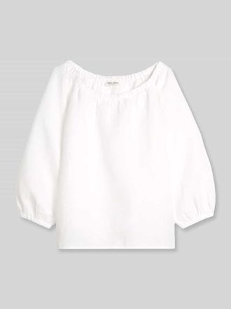Marc O'Polo Regular Fit Bluse aus reinem Leinen mit Carmen-Ausschnitt