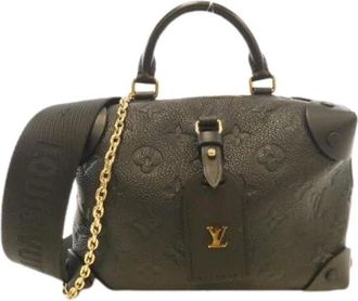 Louis Vuitton unisex, Pre-owned, Noir, Taille: ONE Size Sac Petit Malle Souple Monogram Empreinte Pre-owned