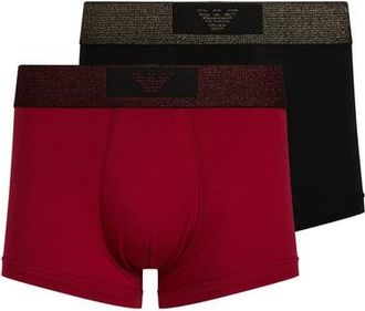 Emporio Armani Lot de 2 boxers &agrave; bande paillet&eacute;e