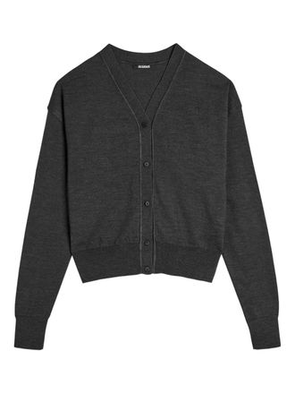 Jacquemus V-neck buttoned cardigan - Grau