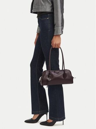 Calvin Klein Handtasche Emblem Trio Shoulder Bag LV04F3369G Dunkelrot
