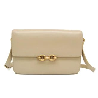 Saint Laurent Pre-owned Cuir sacs-ports-paule - Femme - Pre-owned - Beige - Taille: ONE Size