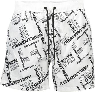 Karl Lagerfeld Polyester Swim Boxer - - Swimwear - Herren - Wei&szlig; - S