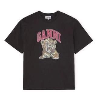 Ganni T-Shirts - - Tops - Damen - Schwarzk - S