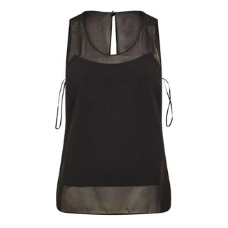 Ted Baker Damen Ted Baker &Auml;rmelloses Top mit Paneel-Detail in Schwarz
