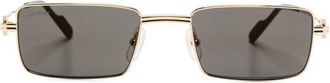 Cartier Sonnenbrille mit eckigem Gestell - Gold