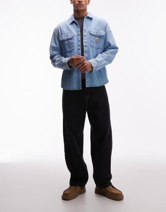 Carhartt Work in Progress Brandon - Jean coupe droite ample - Noir