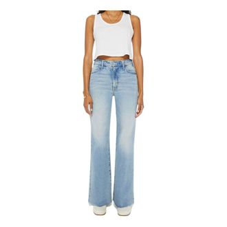 Mother Femme, Jeans, Bleu, Taille: W27 The Hustler Roller Fray Jeans