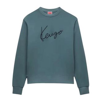 Kenzo Homme, Sweatshirts et sweats &agrave; capuche, Gris, Taille: S SweaT-shirt Signature Brod&eacute;