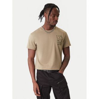 G-Star T-Shirt Text Chest D25968-C506 6057 Gr&uuml;n Regular Fit